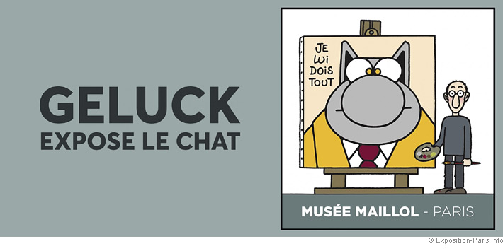 Expo Geluck expose Le Chat au musée Maillol à Paris